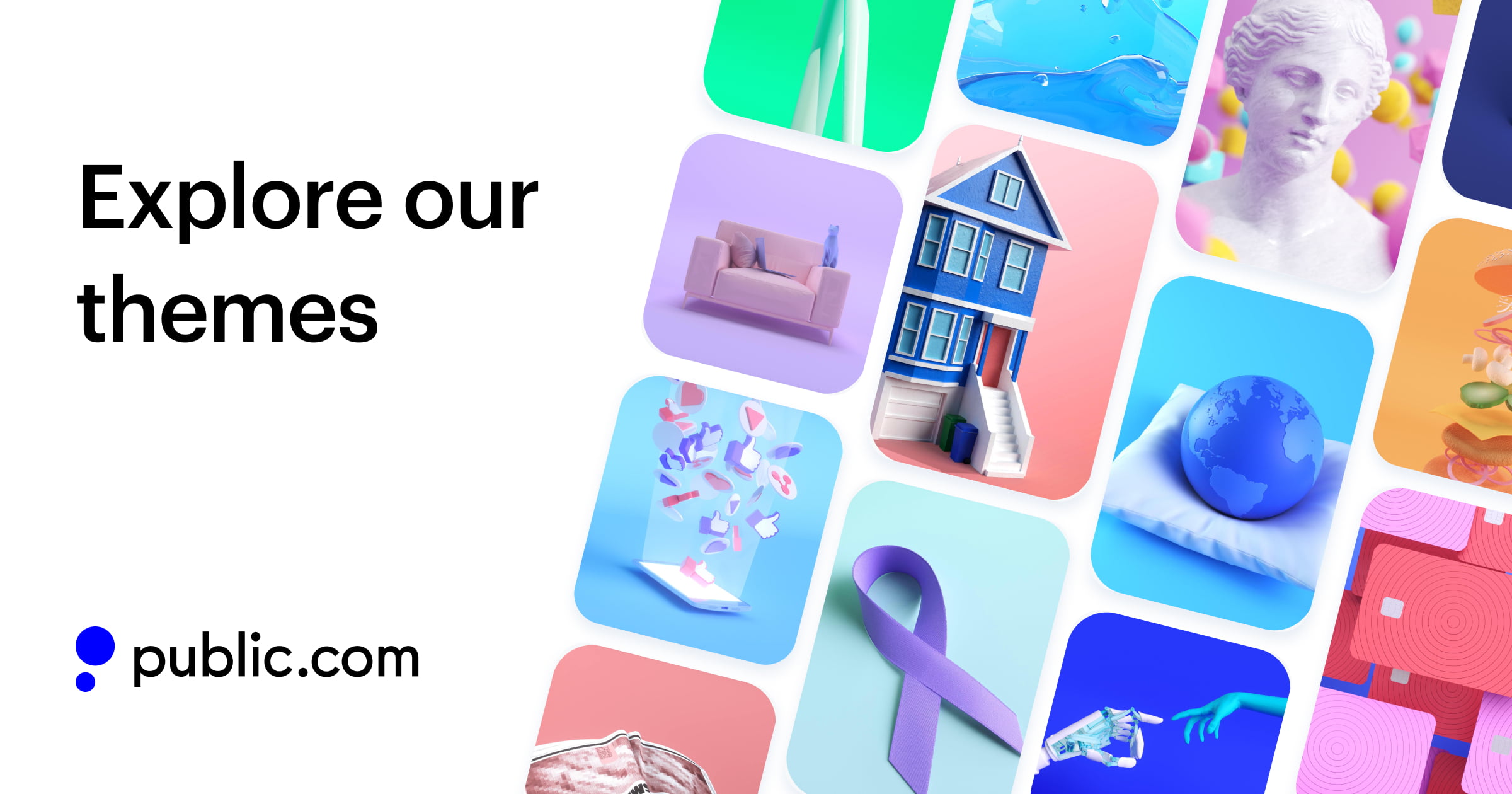 Themes: Invest in companies in specific industries, trends, or social ...