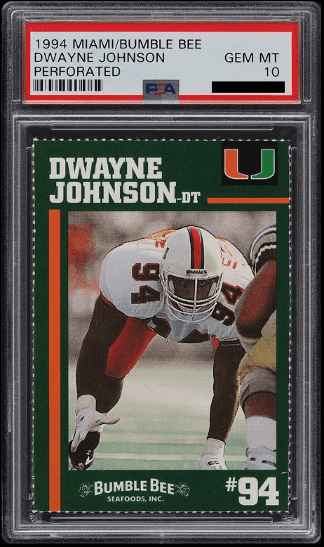 4 Most Expensive Dwayne (The Rock) Johnson Cards