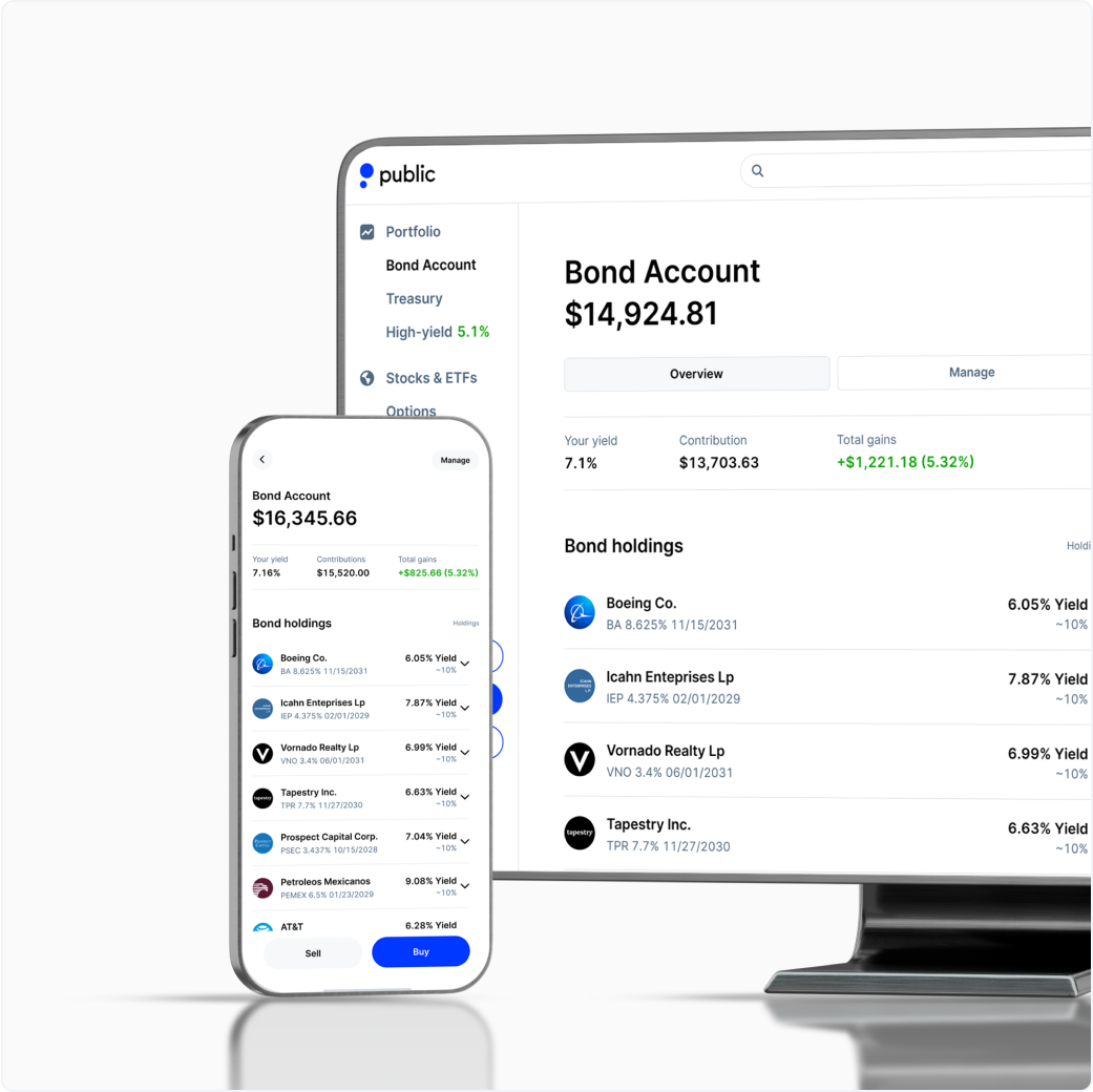 Bond Account - Lock in 5.4% yield - Public.com