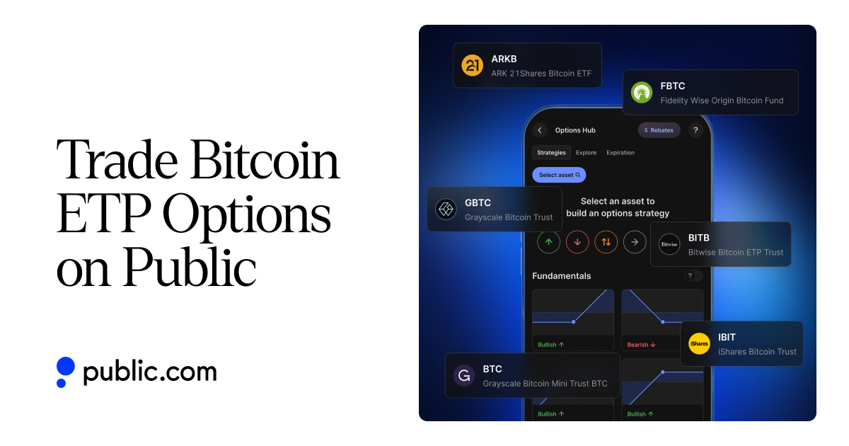 Trade Bitcoin ETP Options on Public