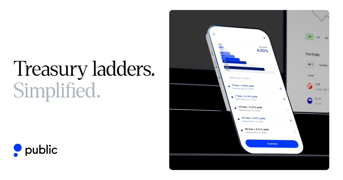 Invest in US Treasury ladders on Public.com
